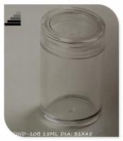 China Lightweight 15ML Cosmetic Cream Jars transparent , round DIA 31 X 45 for sale