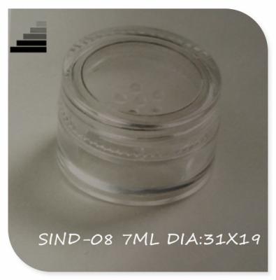 China Environmental 7ML Cosmetic Cream Jars , plastic mini bottlesDIA 31cm X 19cm for sale