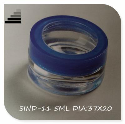 China Small Plastic Cosmetic Cream Jars / 5ML make-up container with lid for sale