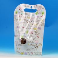China Reusable Colorful Printing Plastic Water Bag For Liquid With Butterfly for sale