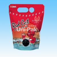 China Reusable Colorful Printing Plastic Water Bag For Liquid With Butterfly for sale