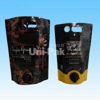 China Customized Printed Colorful Vivid Plastic Water Bag Wine Pouch for sale