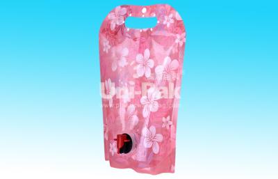 China Customized 3L Plastic Water Bag With Handle And Butterlly Valve for sale