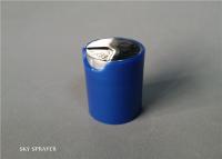 China Blue Leakproof Liquid Soap Bottle Cap Plastic / Aluminum Press cap For Body Wash for sale