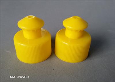 China durable plastic PP Bottle cap 28 / 410 size with yellow color for sale