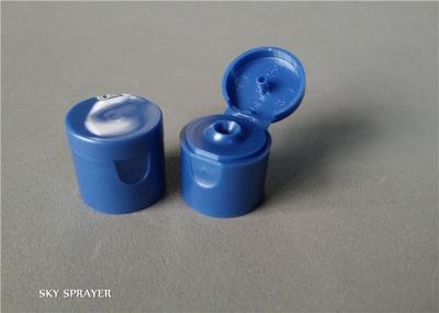 China Dark blue color of 18 / 415 plastic press cap from Sky Sprayer Package for sale