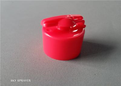 China Red PP Caps and Closures Solid red Flip Top Cap for Detergent bottle for sale