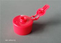 China Red PP Caps and Closures Solid red Flip Top Cap for Detergent bottle for sale