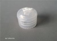 China Transparent Caps and Closure Plastic Flip Top Cap For Liquid Soap for sale