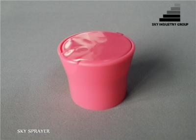 China Blue Leakproof Liquid Soap Bottle Cap Plastic / Aluminum Press cap For Body Wash for sale