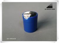 China Blue Leakproof Liquid Soap Bottle Cap Plastic / Aluminum Press cap For Body Wash for sale