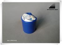 China Blue Leakproof Liquid Soap Bottle Cap Plastic / Aluminum Press cap For Body Wash for sale