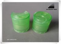 China Transparent Body lotion Bottle Press Cap , Plastic screw caps 24 / 410 For Cosmetic Bottle for sale