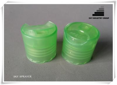 China Transparent Body lotion Bottle Press Cap , Plastic screw caps 24 / 410 For Cosmetic Bottle for sale