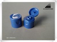 China Dark blue color of 18 / 415 plastic press cap from Sky Sprayer Package for sale