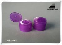 China Red 20 / 410 Caps and Closures plastic flip top cap for Cosmetic bottle for sale