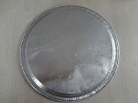 China Disposable Aluminum Foil Serving Trays embrossed , Pizza round round foil baking trays for sale