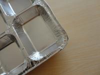 China ISO Six Compartment Aluminum Foil Serving Trays Large Bakery For Food Packing for sale