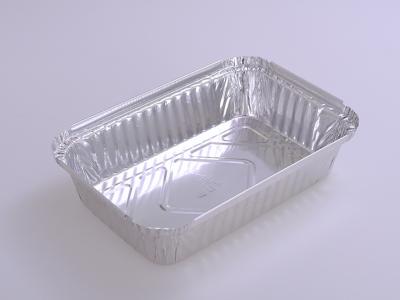 China 850ml Rectangle Bakery Disposable Aluminium Foil Trays for Food Baking for sale