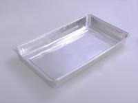 China Professional Recycling Rectangle Aluminum Foil Serving Trays For Airline Catering for sale