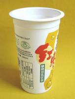 China Slender Disposable Plastic Cups White For Beverage / Height 10.3cm for sale