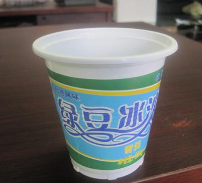 China White Disposable Plastic Cups Eco Friendly For Mung Bean Soup 360ml for sale
