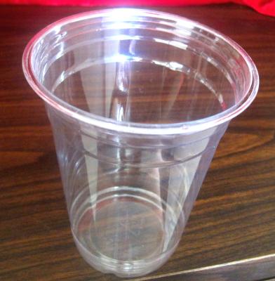 China 460ml PET Disposable Plastic Cups Slender For Ice Coffee , Cold Drink for sale