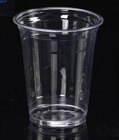 China 10oz 300ml Disposable Plastic Cups With Straws For Ice Coffee for sale