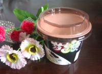 China 5oz White Disposable Dessert Cups , Plastic Yogurt Cups 160ml for sale