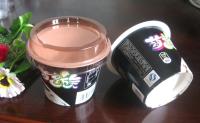 China 5oz White Disposable Dessert Cups , Plastic Yogurt Cups 160ml for sale