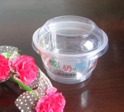 China 170ml Clear Disposable Dessert Cups For Ice Cream , Plastic Cups for sale