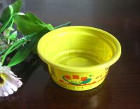 China Yellow Yogurt Disposable Plastic Cups For Party 120ml 4.0cm 4oz PP for sale
