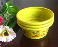 China Yellow Yogurt Disposable Plastic Cups For Party 120ml 4.0cm 4oz PP for sale