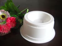 China 200ml Round Disposable Clear Plastic Dessert Cups , White Yogurt Cups for sale