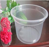 China 450ml Plastic Disposable Cups With Round Bowl , Clear Yogurt Cups for sale