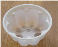 China 120ml Disposable Ice Cream Cups With Lid Plastic Octagon Bulb 4oz for sale