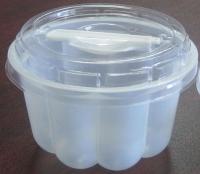 China 250ml Clear Dessert Disposable Ice Cream Cups For Salad 5.5cm for sale