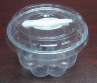 China 250ml Clear Dessert Disposable Ice Cream Cups For Salad 5.5cm for sale