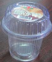 China 170ml Disposable Ice Cream Cups / Clear Plastic Sundae Cups PET for sale