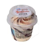 China 170ml Disposable Ice Cream Cups / Clear Plastic Sundae Cups PET for sale