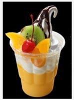 China 250ml Disposable Ice Cream Cups For Sundae / Ice Cream Container for sale