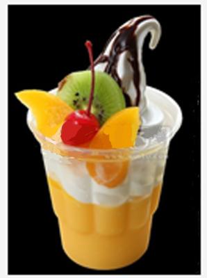 China 250ml Disposable Ice Cream Cups For Sundae / Ice Cream Container for sale