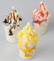 China 250ml Disposable Ice Cream Cups For Sundae / Ice Cream Container for sale