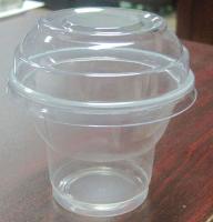 China Clear Disposable Ice Cream Cups For Yogurt 150ml 5oz 70 Degrees for sale