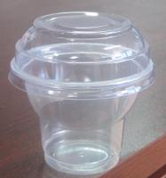 China Clear Disposable Ice Cream Cups For Yogurt 150ml 5oz 70 Degrees for sale
