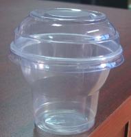 China Clear Disposable Ice Cream Cups For Yogurt 150ml 5oz 70 Degrees for sale