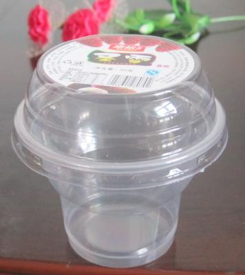 China Clear Disposable Ice Cream Cups For Yogurt 150ml 5oz 70 Degrees for sale