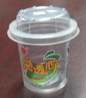 China Disposable Plastic Ice Cream Container 200ml , Straight Cup Body PET for sale