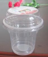 China 160ml Disposable Plastic Sundae Ice Cream Cups With Wide Ribs Cup for sale