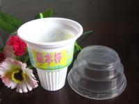 China 100ml 3oz White Disposable Ice Cream Cups Torch Disposable 6.7cm for sale
